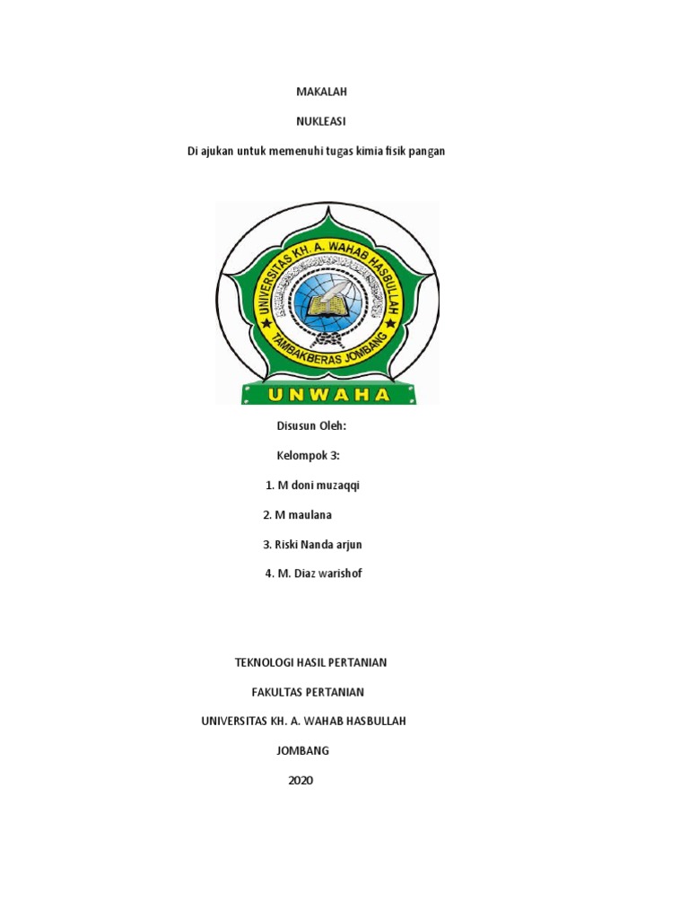 MAKALAH Nukleasi - WPS Office | PDF | Kesehatan Holistik | Sains ...