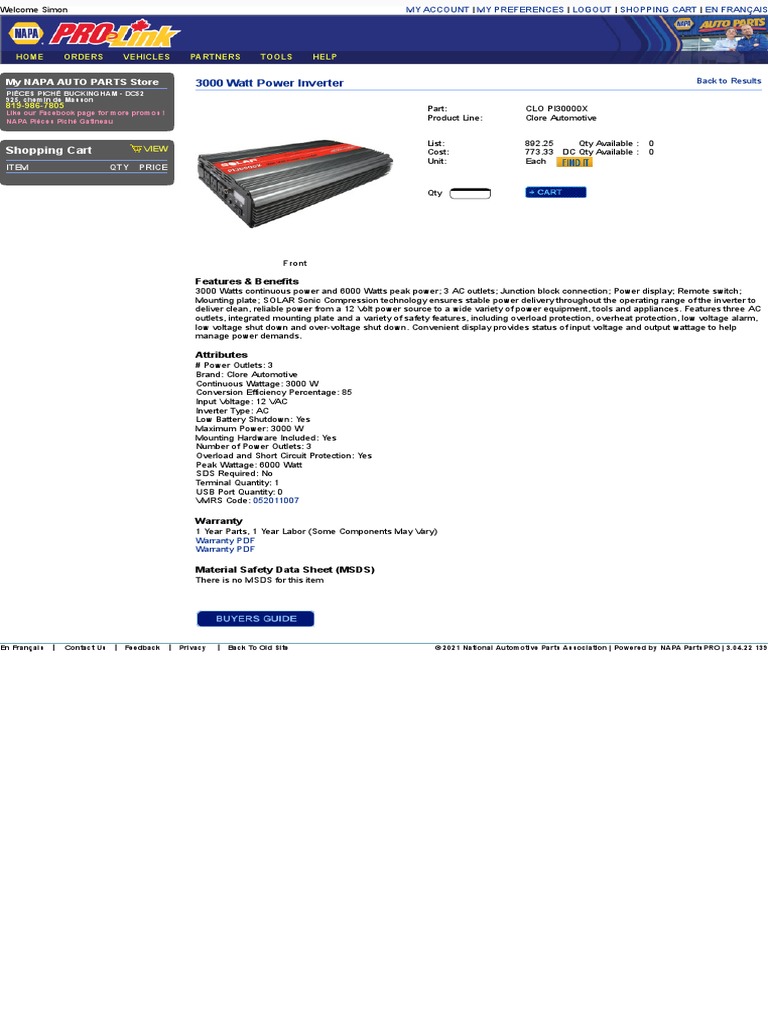 3000 Watt Power Inverter | PDF | Power Inverter | Power Supply