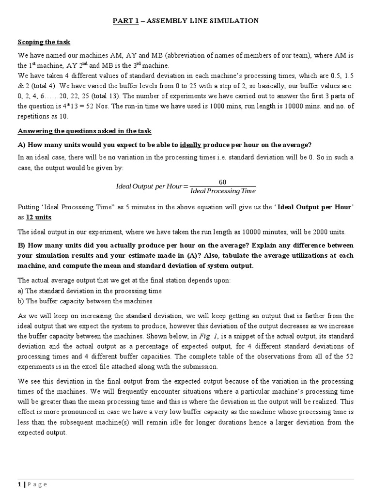 Operations Management Assembly Line Simulation | PDF | Streaming Media | Cross Platform Software
