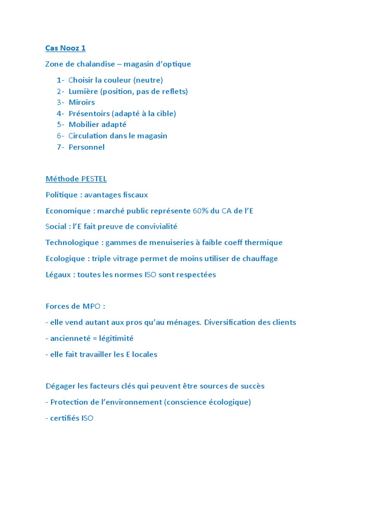 Stratégies Marketing pour Magasin d'Optique | PDF | Commerce de détail