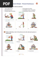 Present Continuous - Describing A Picture | PDF