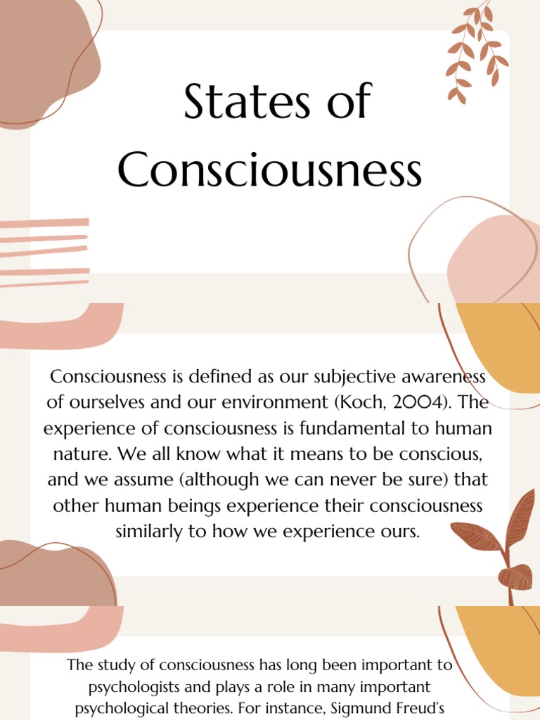 States of Consciousness, Sleep and Dreams | PDF | Sleep | Dream