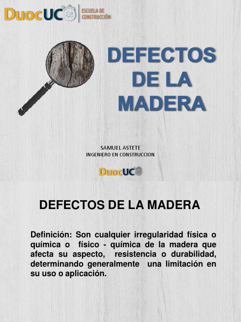 04 - Defectos de La Madera - TMA | PDF