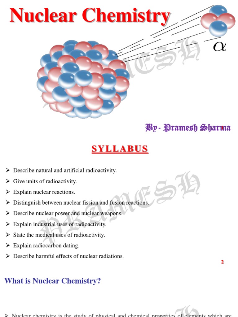 Nuclear Chem | PDF | Nuclear Physics | Radioactive Decay