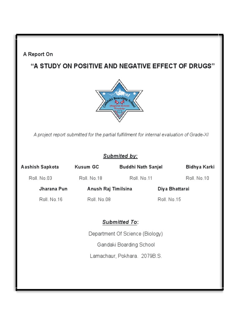 Biology Project | PDF | Recreational Drug Use | Substance Dependence