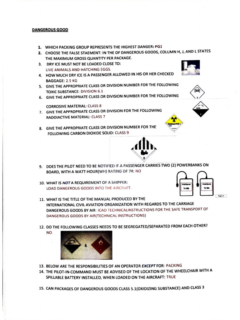 Dangerous Goods | PDF