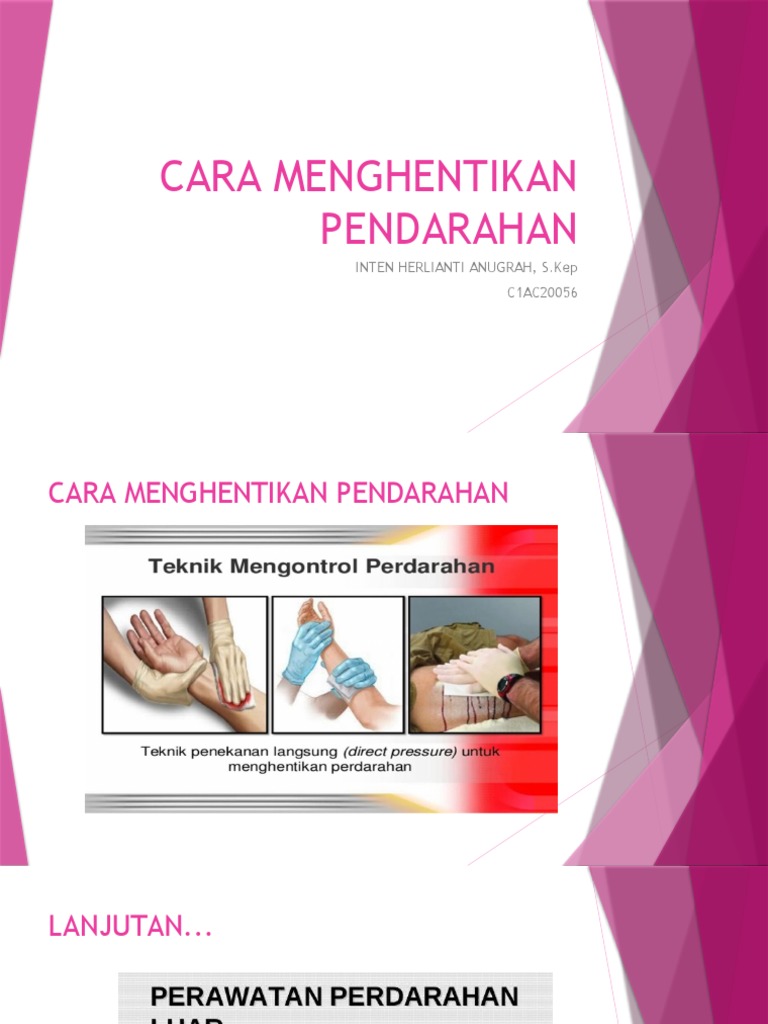Cara Menghentikan Pendarahan | PDF