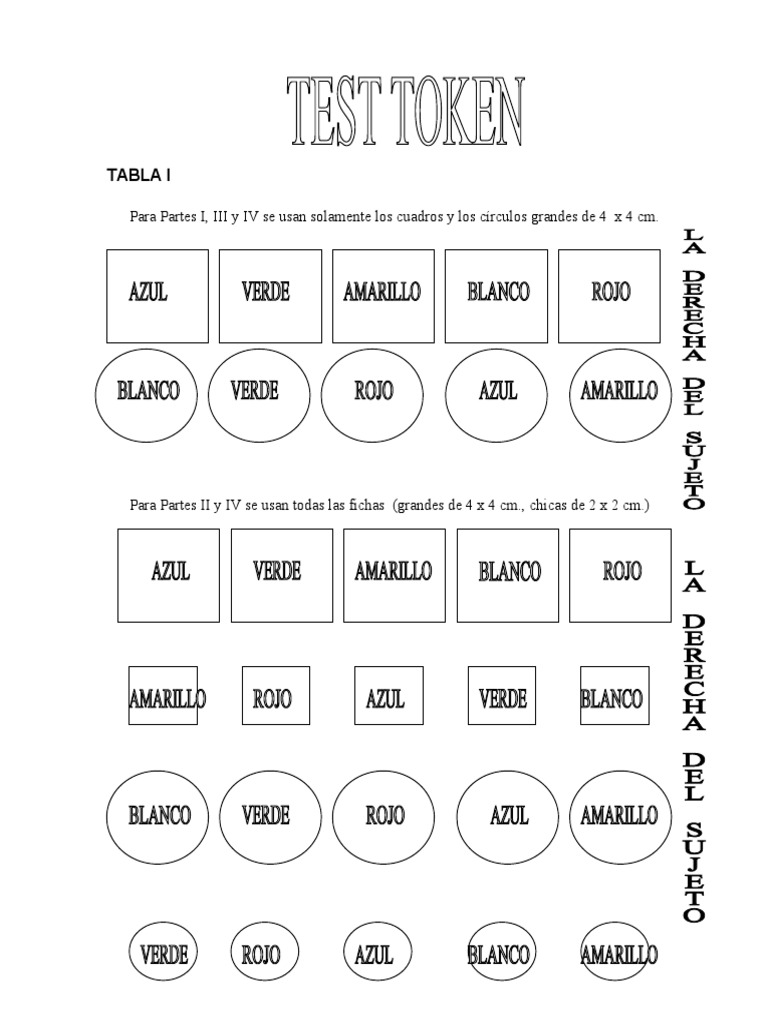 Test Token Pdf Asunto Gramática Cognición