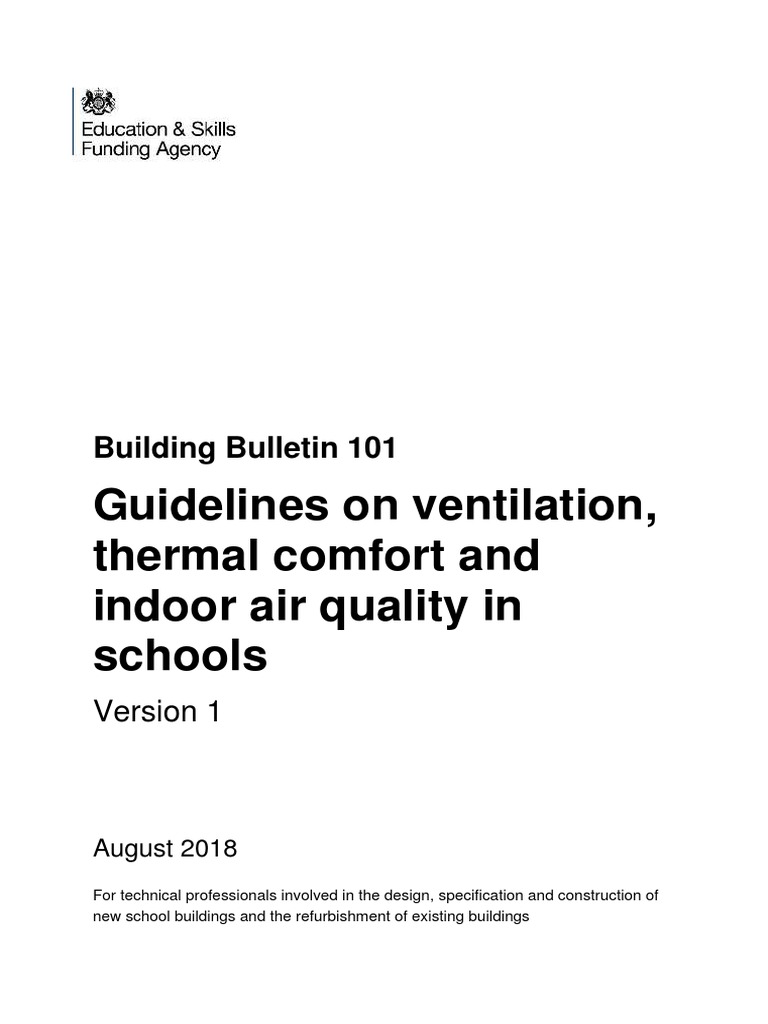 BB101 Guidelines On Ventilation Thermal Comfort and Indoor Air Quality ...