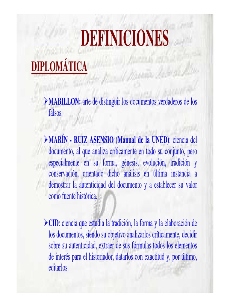 Diplomática Concepto y Evolución Junio 2014 1 85 12 | PDF