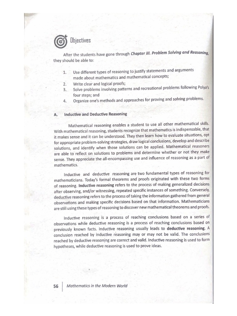 Inductive and Dedcutive Reasoning | PDF