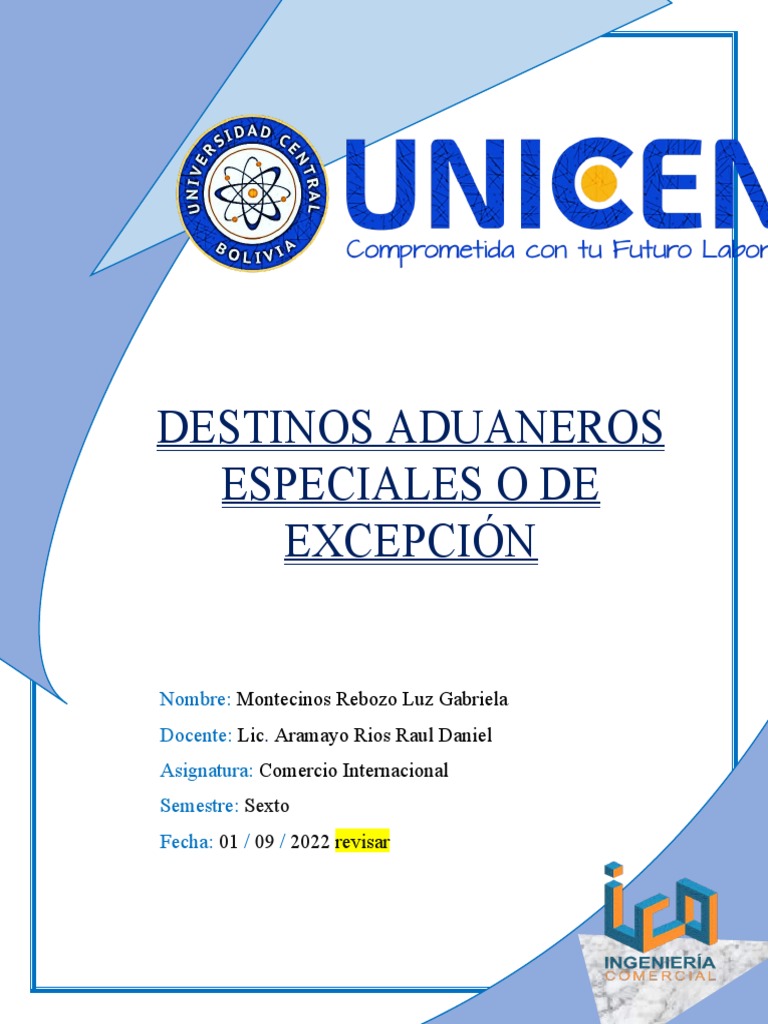 Destinos Aduaneros | PDF | aduana | Regulación