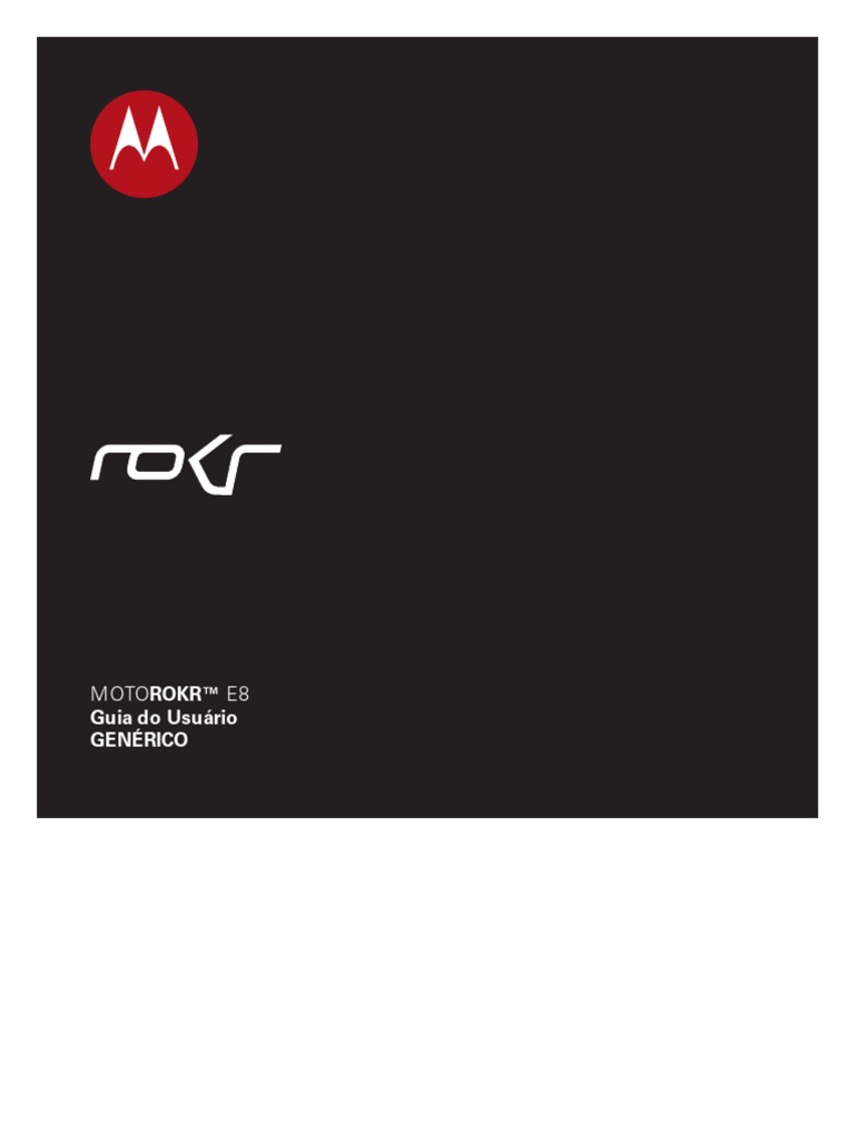 Rokr E8 - Manual Generico | PDF | Celulares | Direitos Autorais