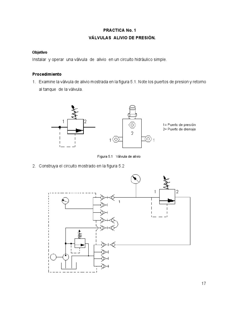 Practica 1 Valvula de Alivio | PDF | Presión