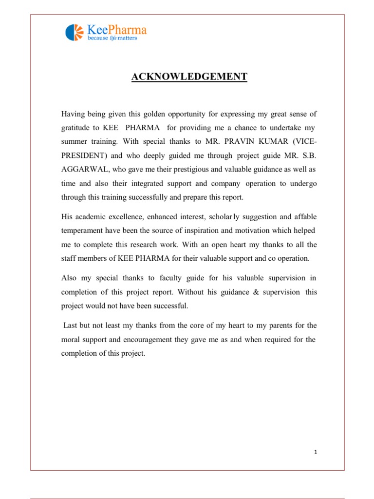 Summer Training Report Abhi | PDF | Pharmaceutical Industry | Pharmaceutical Drug