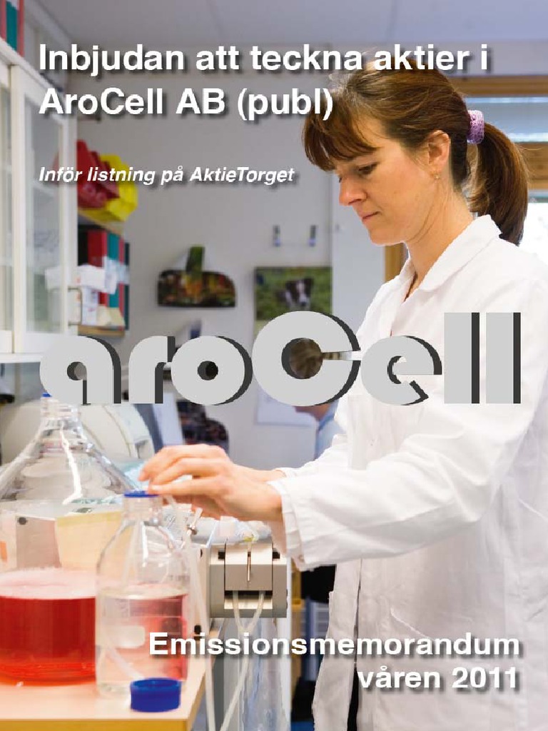 Arocell AB IPO Prospectus | PDF