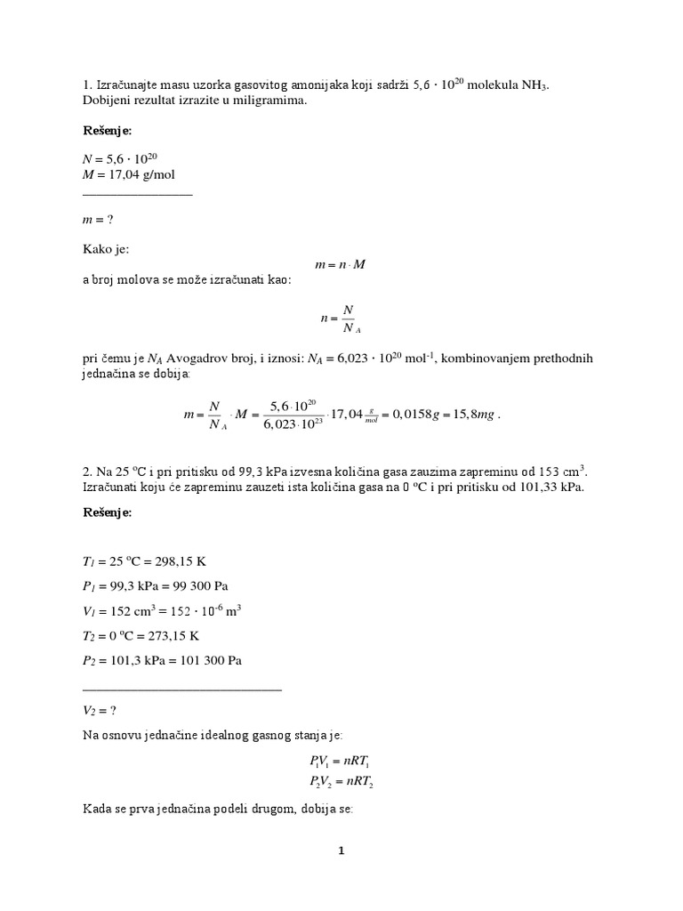 Primer Zadataka Za Pripremnu Nastavu 3 | PDF