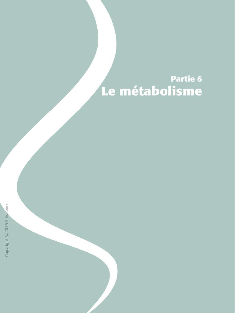 Biochimie Métabolique | PDF