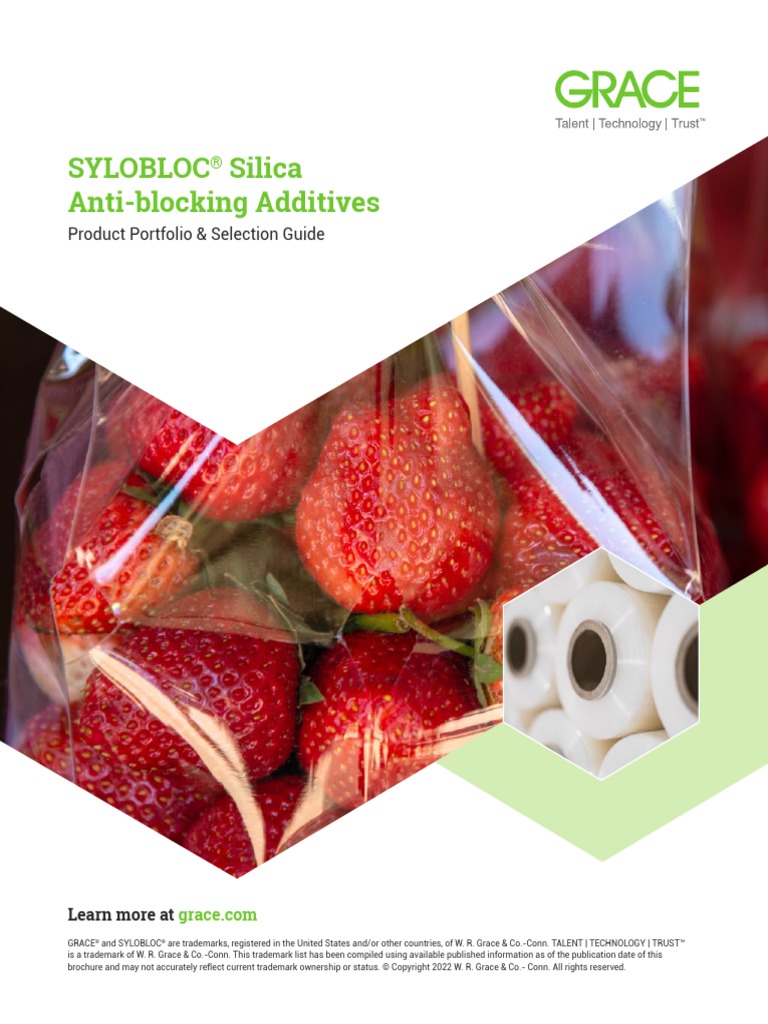 Sylobloc Silica Anti-Blocking Additives: Product Portfolio & Selection ...