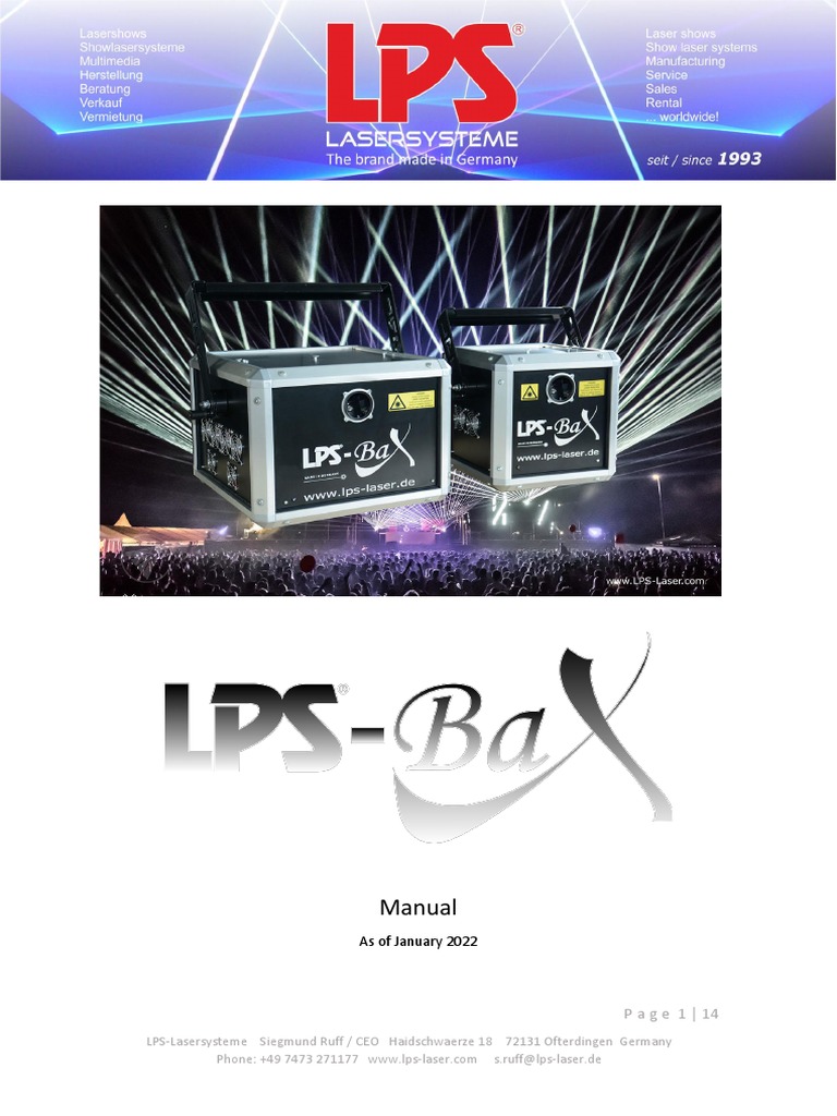 LPS-Bax Manual | PDF | Light Emitting Diode | Switch