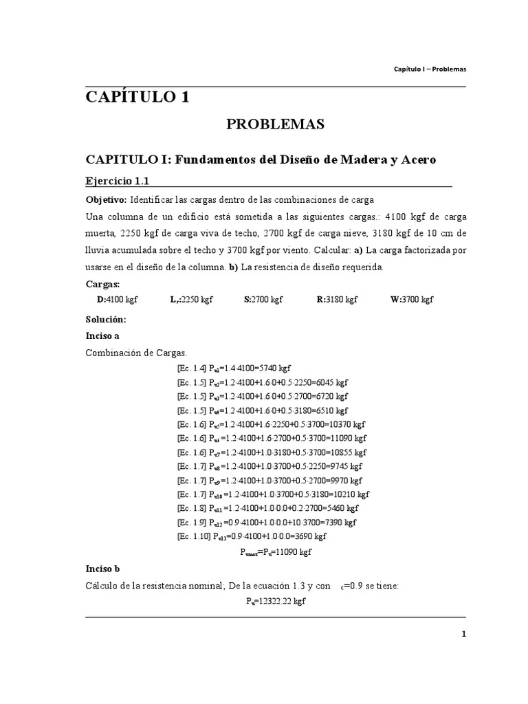 Problemas Resueltos Metalicas Maderas | PDF | Ingeniería de Edificación | Ingeniero civil