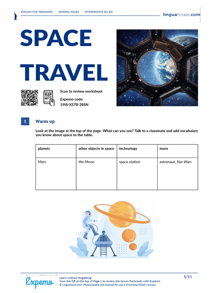 Space Travel American English Student | PDF | Extraterrestrial Life ...