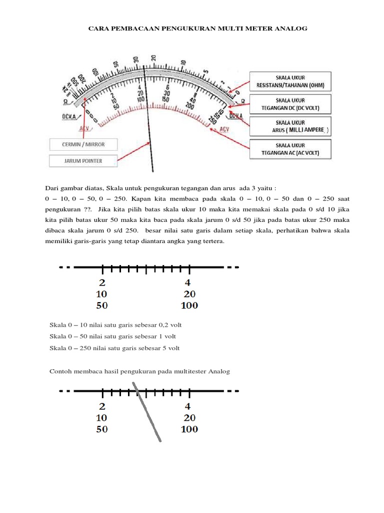 Pembacaan Multimeter | PDF