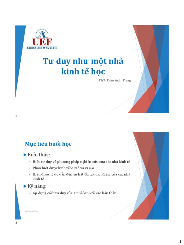 C2 - Tu Duy Nhu 1 Nha Kte Hoc | PDF