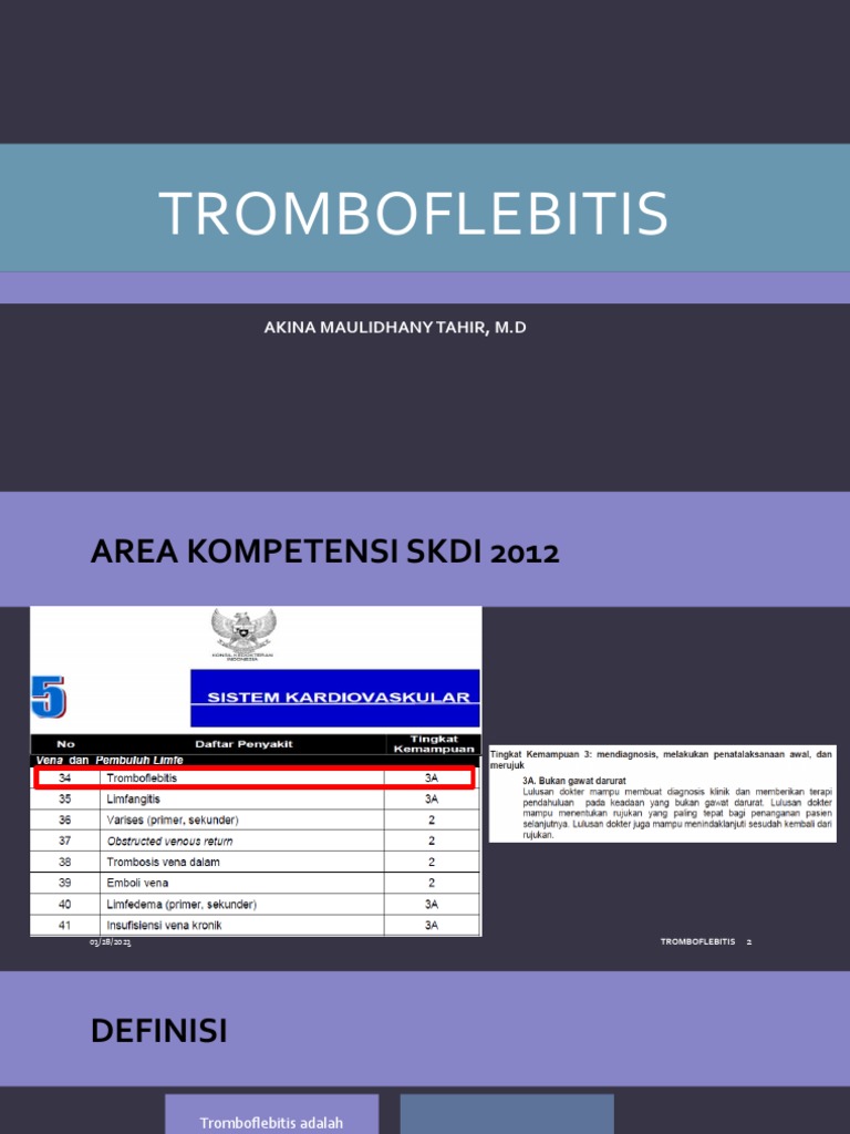 TROMBOFLEBITIS | PDF