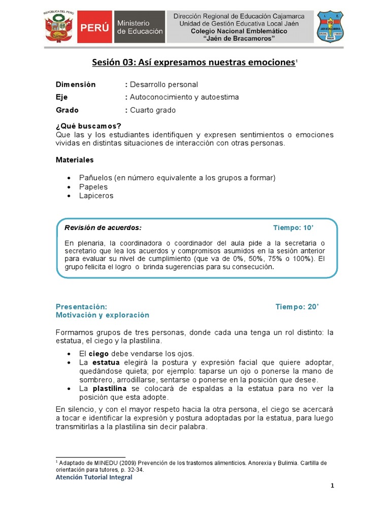 ATI4 - S03 - Dimensión Personal | PDF | Las emociones | Ciencia cognitiva