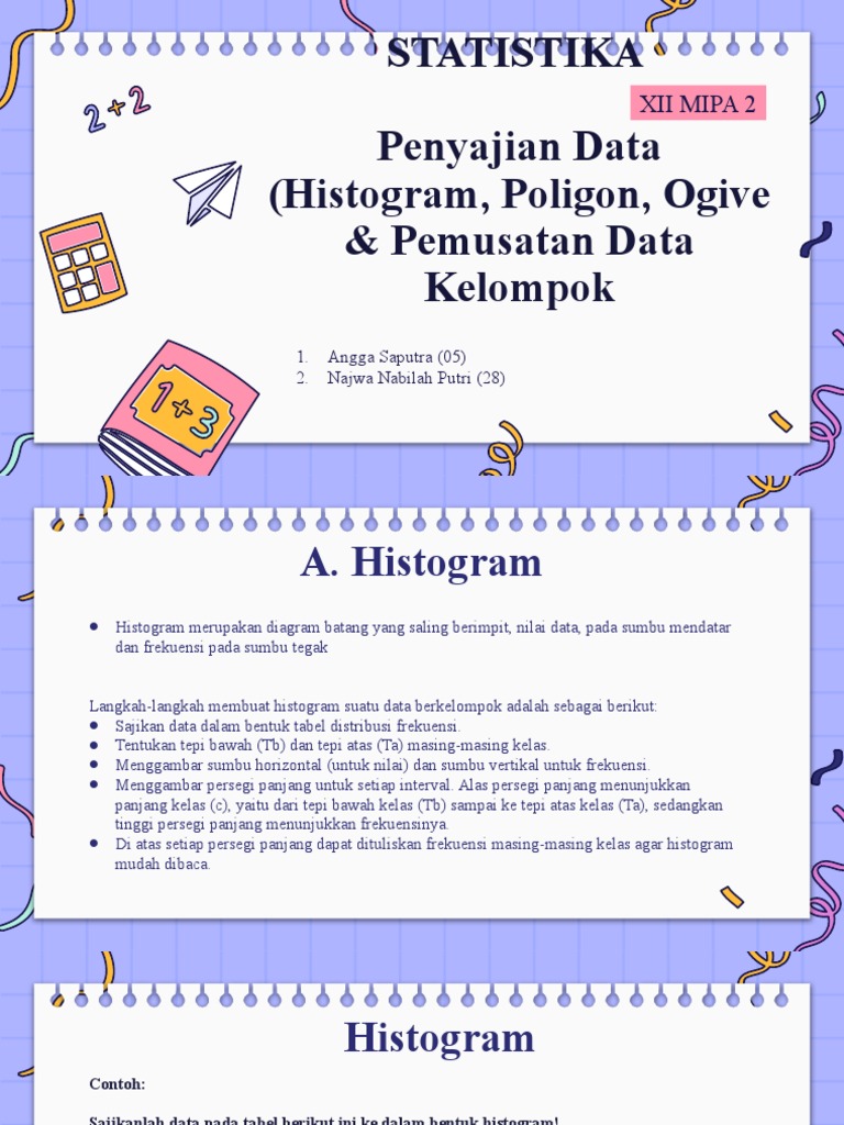 Penyajian Data: Histogram dan Poligon | PDF | Metode & Bahan Ajar ...