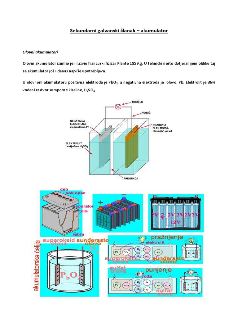 Sekundarni Galvanski Članak | PDF