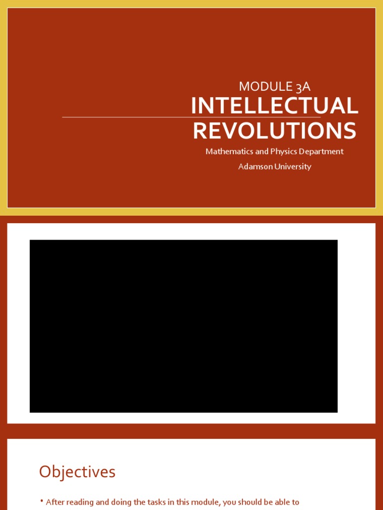 Intellectual Revolutions: Module 3A | PDF | Heliocentrism | Venus