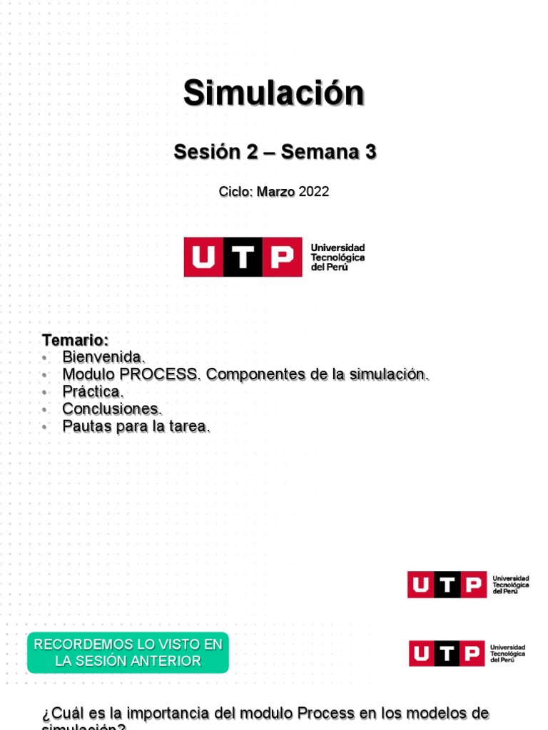 S03.s2 - Material - Presentación 2 - Semana 3-1 | PDF | Simulación | Informática