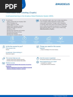 Amadeus Training Course 2507077960 | PDF