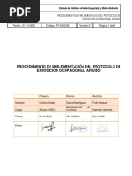 Protocolo Prexor Informe | PDF | ruido