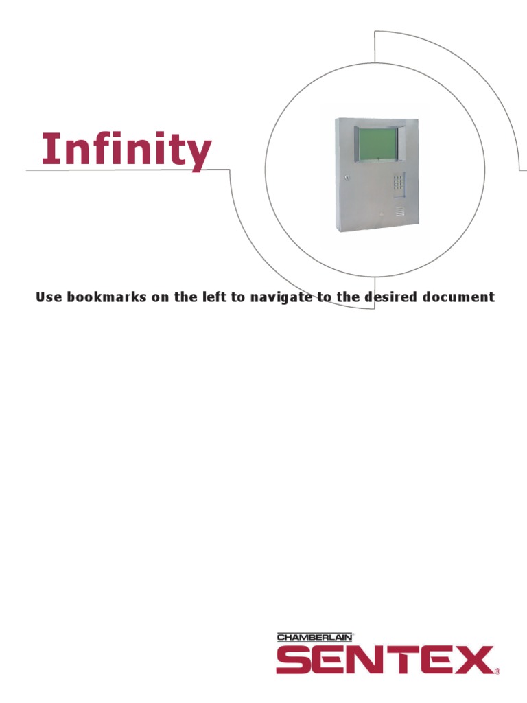 Sentex Infinity Manual | PDF