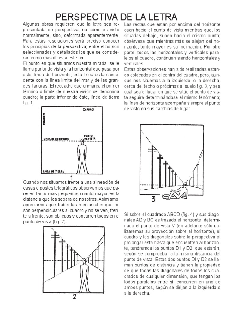 Perspectiva de La Letra | PDF | Perspectiva (Gráfica) | Horizonte