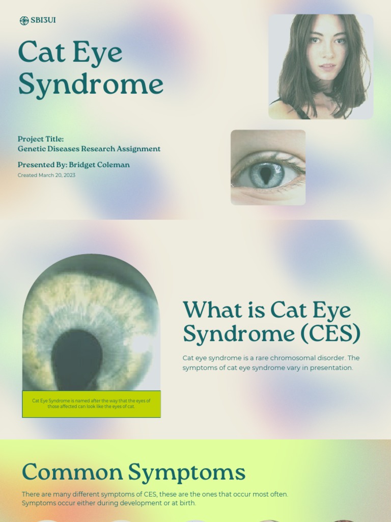 Cat Eye Syndrome | PDF | Diseases And Disorders | Clinical Medicine