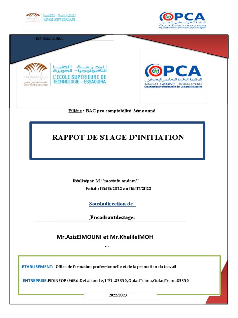 Rapport Basma Harmouch | PDF