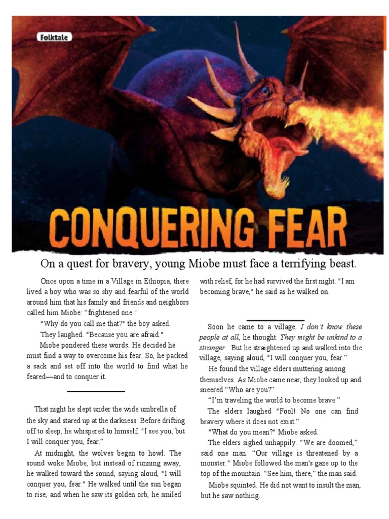 Miobe's Journey to Conquer Fear | PDF