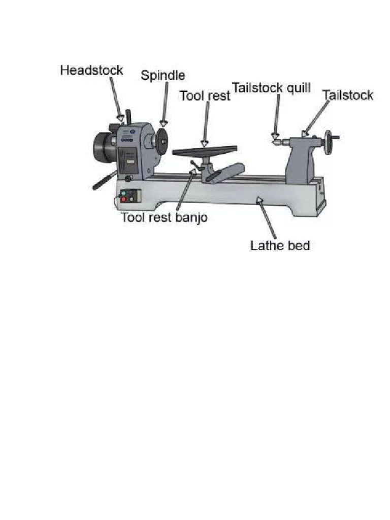 Wood+Lathe+Diagram+Doc1 | PDF
