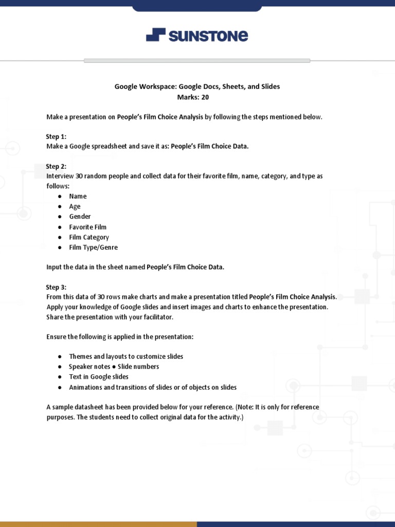 Activity 2 - Google Workspace - Google Docs, Sheets, and Slides | PDF