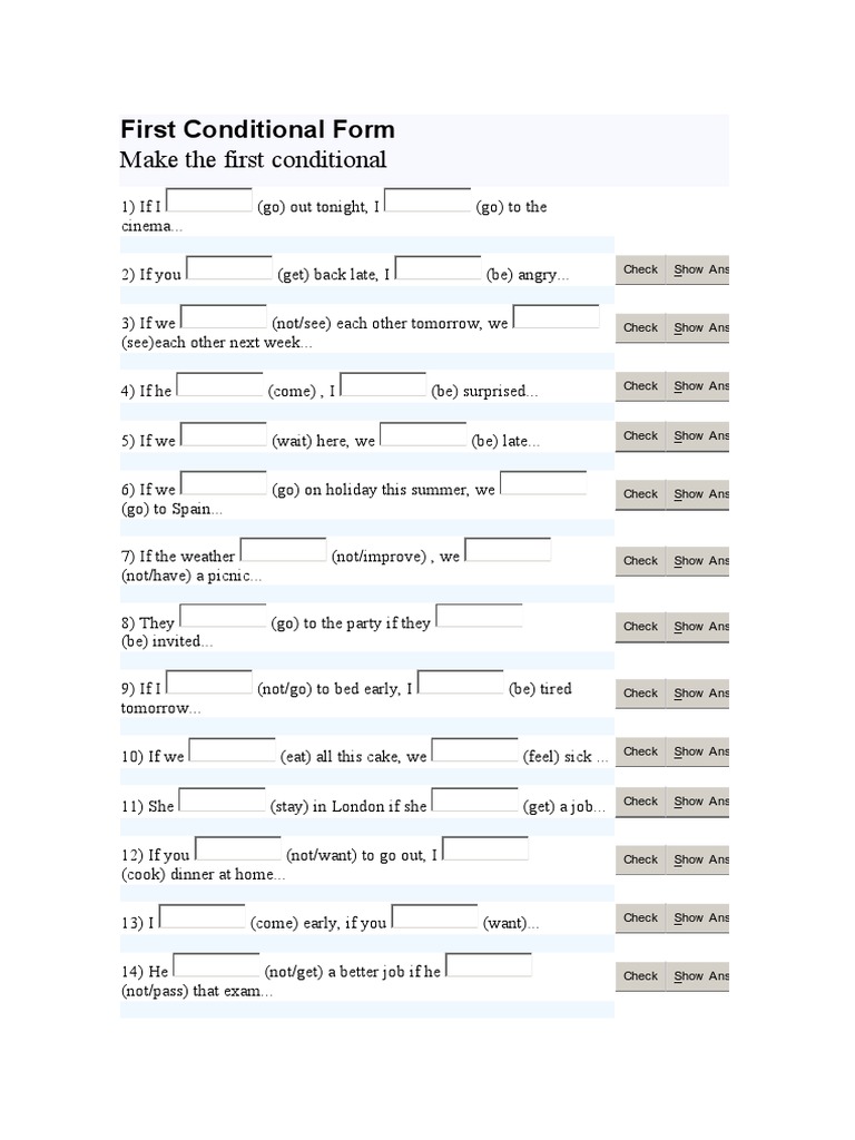 First Conditional | PDF