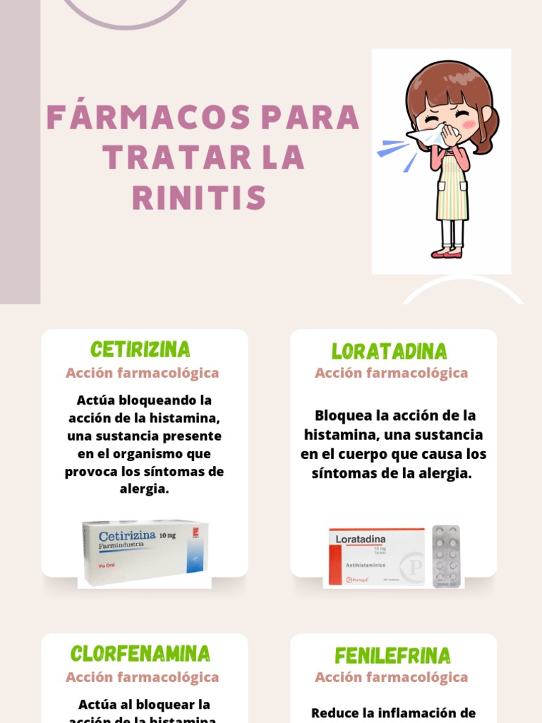 Fármacos para Tratar La Rinitis | PDF | Alergia | Inflamación