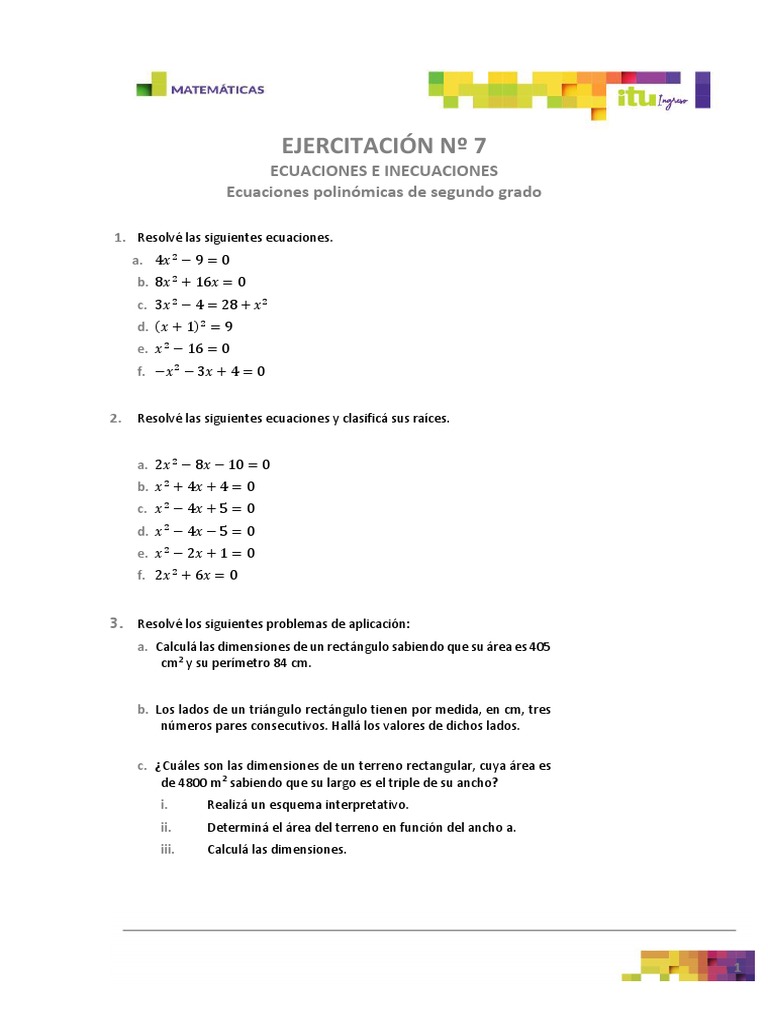 Ejercitación N°7 | PDF