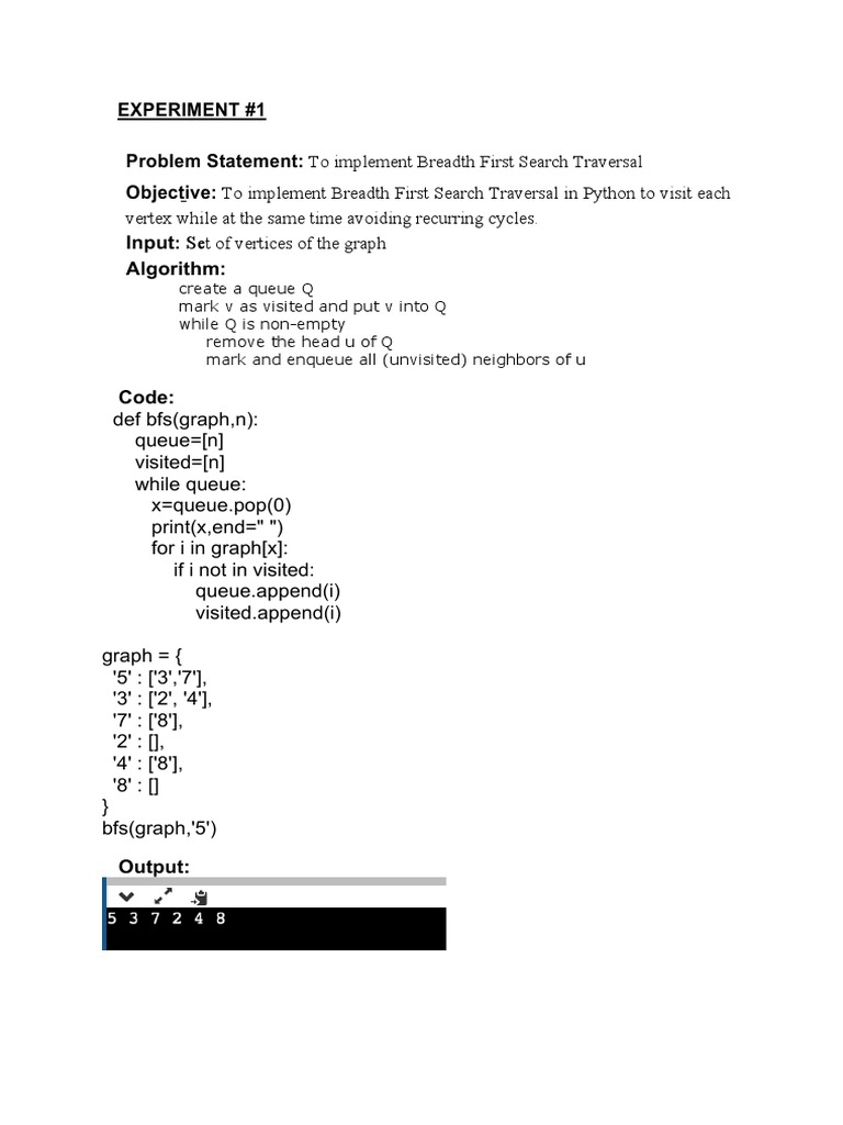 Ai Experiment PDF Final | Download Free PDF | String (Computer Science) | Algorithms And Data ...