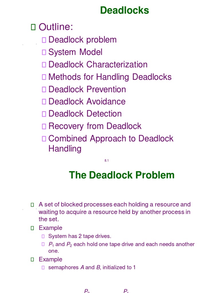 Deadlocks OS | PDF | Process (Computing) | Computer Science Deadlocks OS | PDF | Process (Computing) | Computer Science