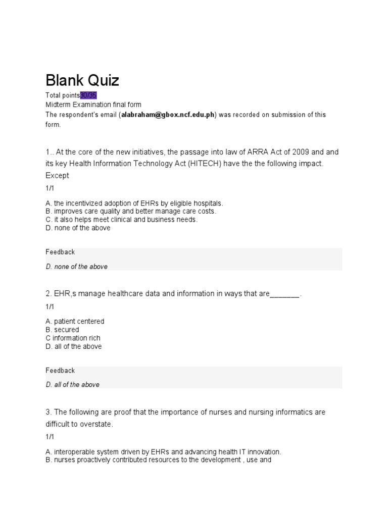 Blank Quiz | PDF | Computer Data Storage | Computer Hardware
