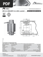 FT-KELI-SQB2T. Ficha Tecnica de Patas de Apoyo KELI SENSOR Mod. SQB Cap. Max. 2 Ton | PDF